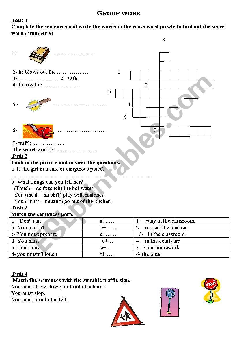 must musn´t - ESL worksheet by samirabejar