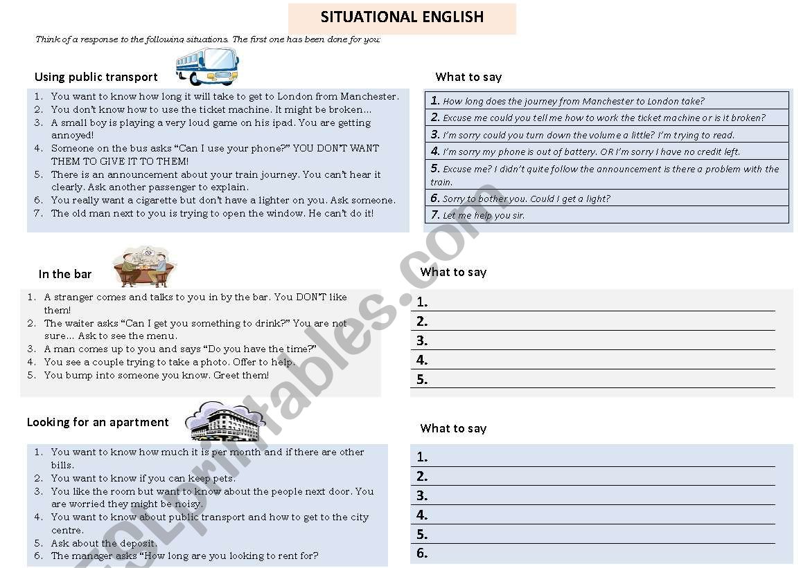 Situational english: Don´t EVER be afraid of foreigners again! - ESL ...