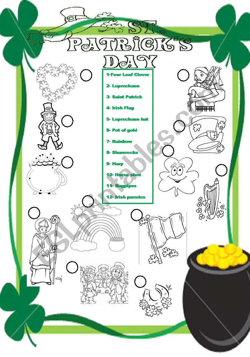 St. Patrick´s Day - ESL worksheet by filomenasousa