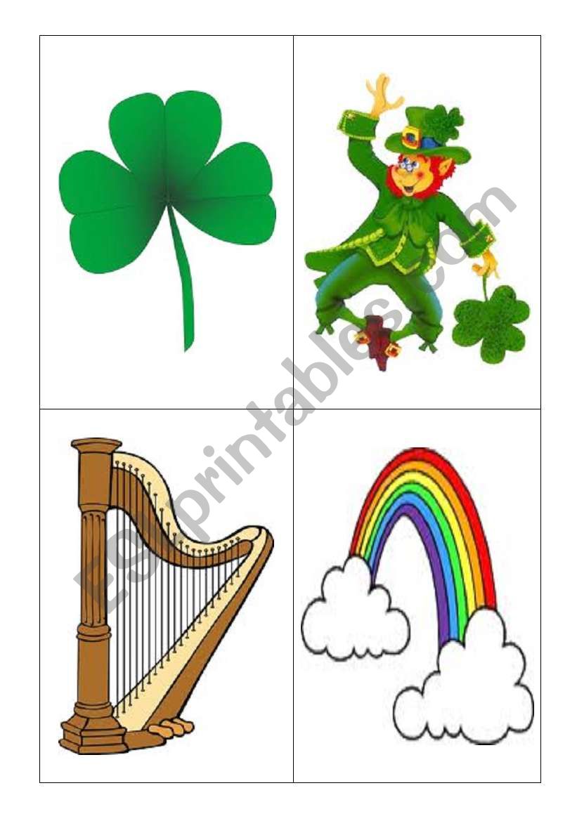 St. Patrick´s Day Flashcards - ESL worksheet by gacia8