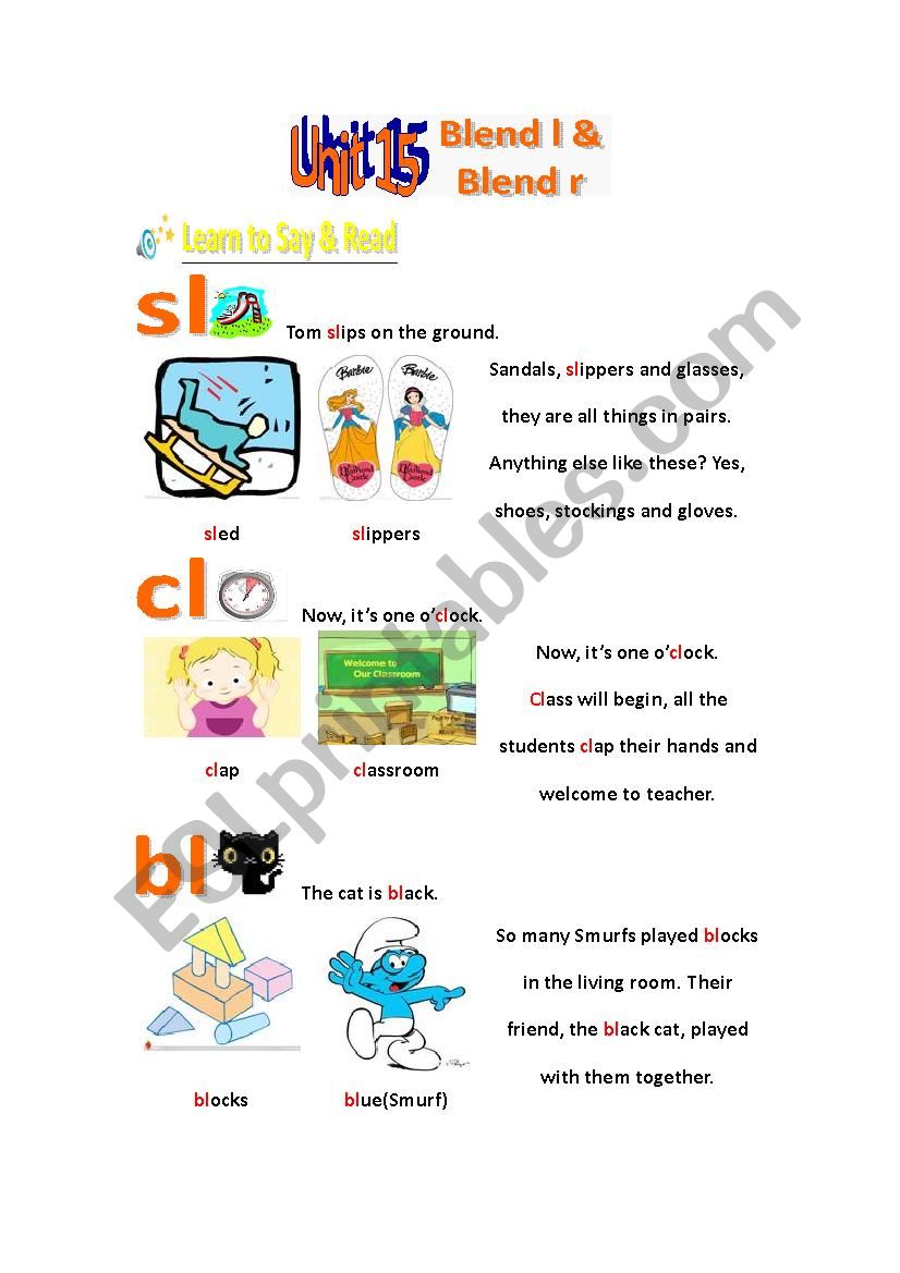 A Series of Phonics Printables Unit 15 £¨1£© - ESL worksheet by cathylxh