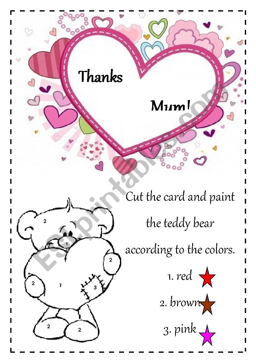 Mother´s day! - ESL worksheet by valeriavaleria