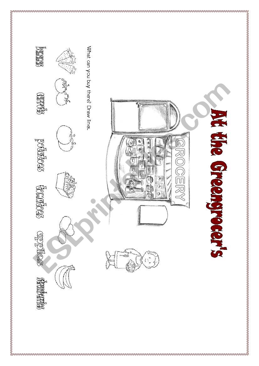 At the Greengrocer´s - ESL worksheet by Krümel