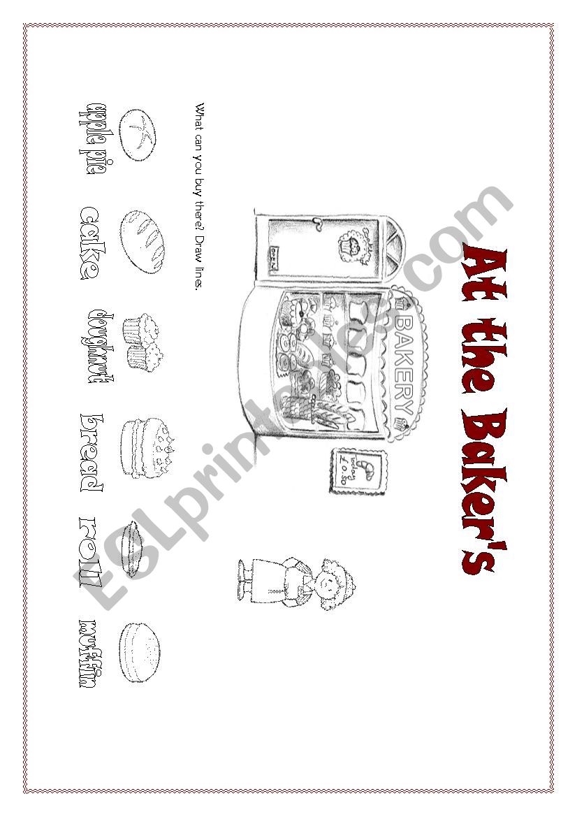 At the Baker´s - ESL worksheet by Krümel