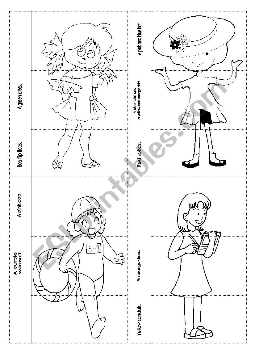 WAHT´S SHE WEARING - ESL worksheet by Txell