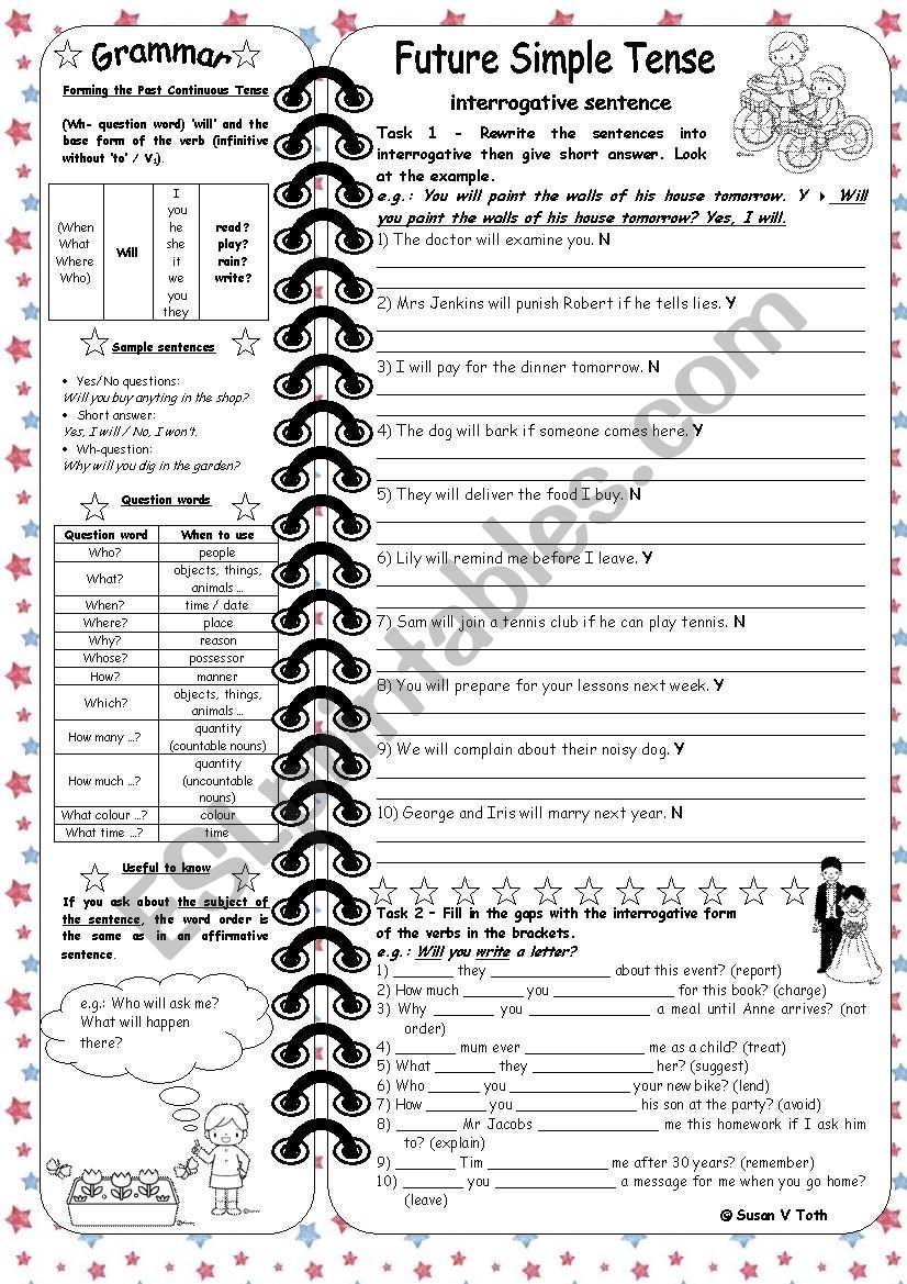 Past Simple Tense Worksheet Future Simple Tense Inter Vrogueco