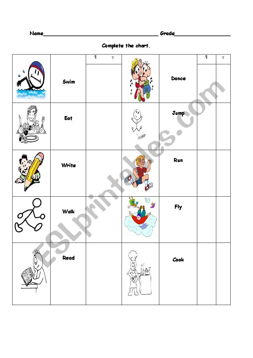 I can I Can´t - ESL worksheet by monicadahe