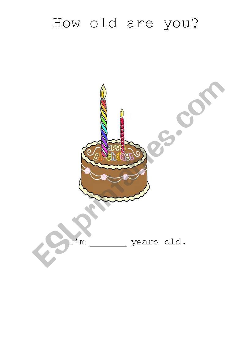 English worksheets: I´m 11 years old.