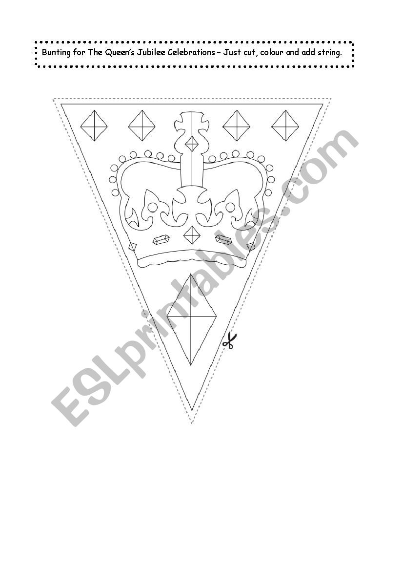 The Queen´s Diamond Jubilee Quiz- Part 4 - crown bunting prize - ESL ...