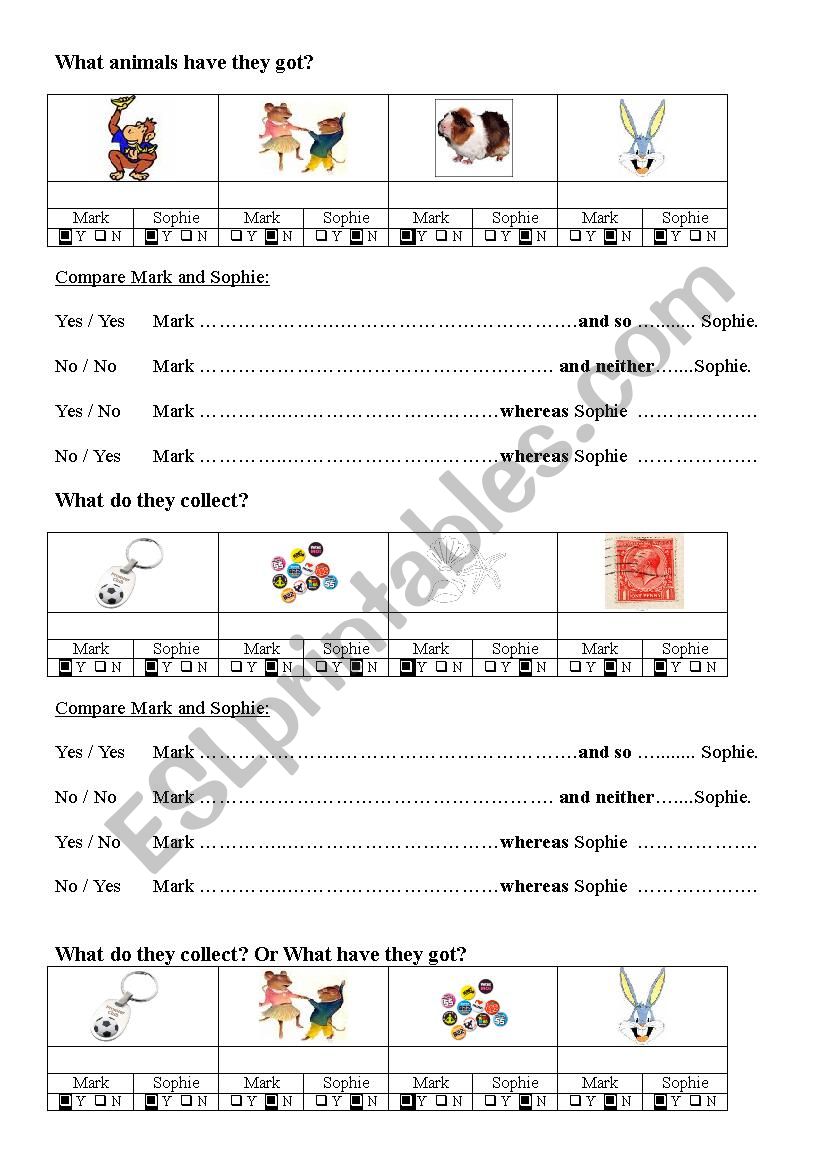 similarities and differences - ESL worksheet by audp similarities and differences - ESL worksheet by audp