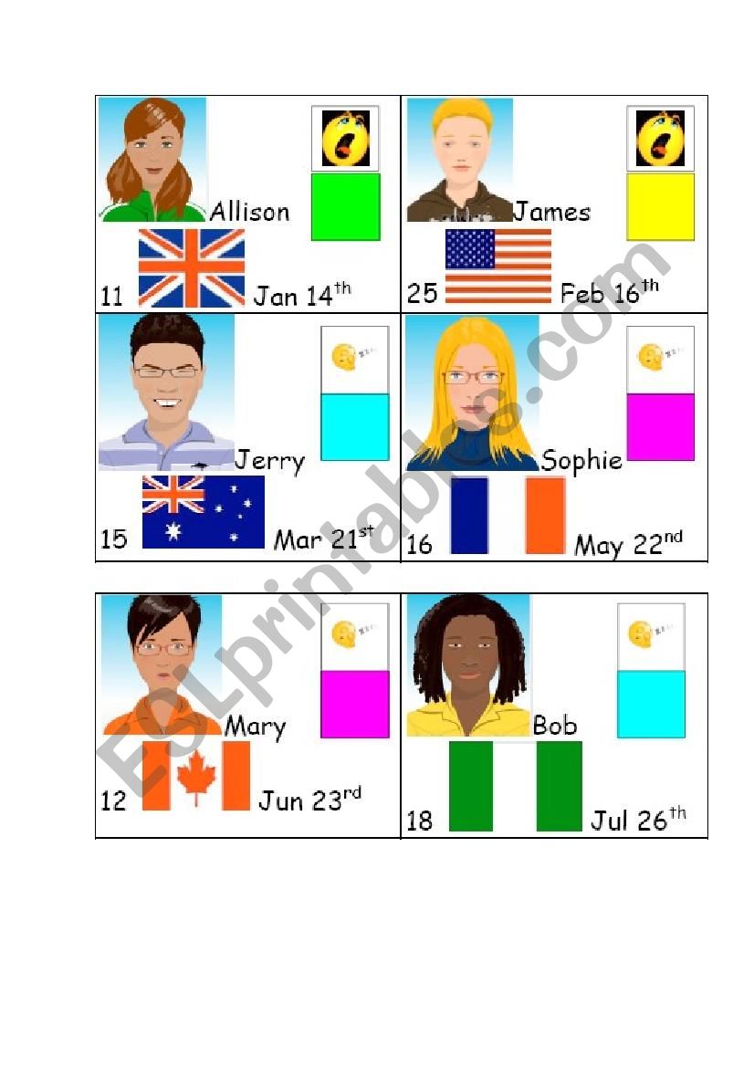 Role-Play Cards - Level 1 - Set n°2 - ESL worksheet by missdurot