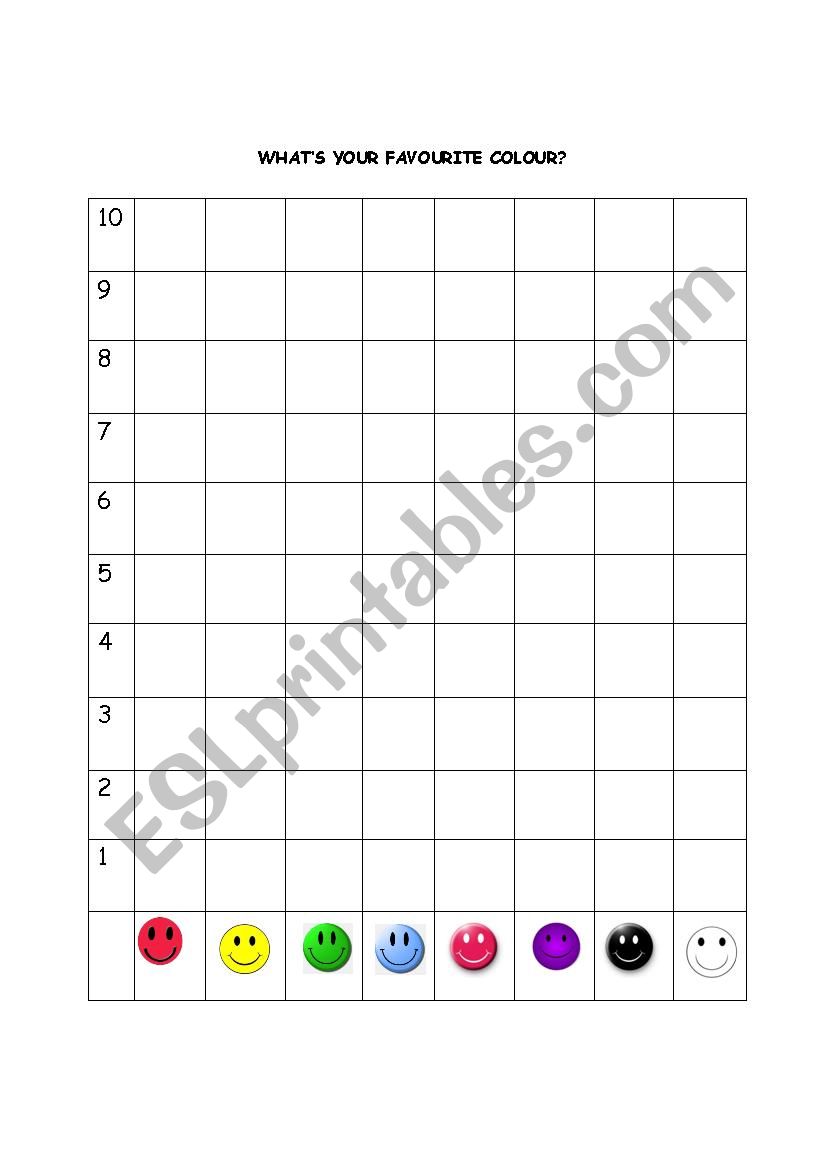 What´s your favourite colour? - ESL worksheet by ralukutza09