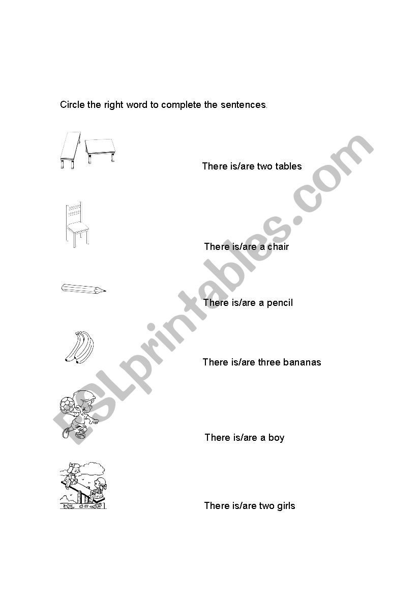 There is and There are exercises - ESL worksheet by claudita21