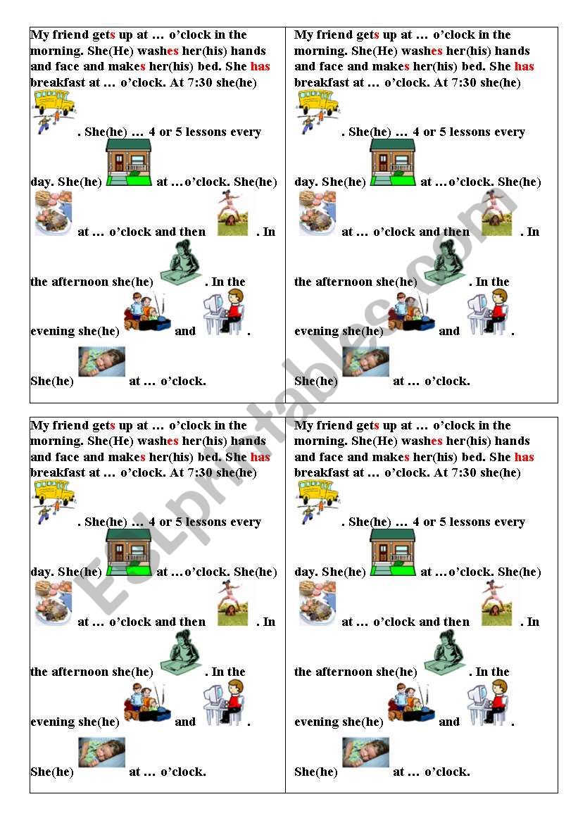 My friend´s day - ESL worksheet by stunningstar
