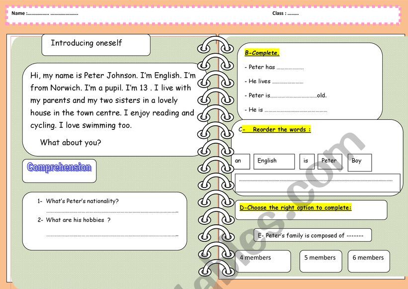 that´s me - ESL worksheet by kakouma