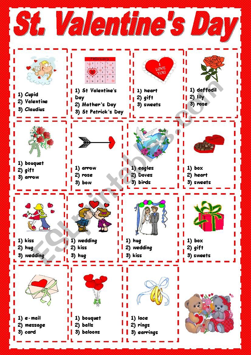 St. Valentine´s Day - ESL worksheet by kosamysh