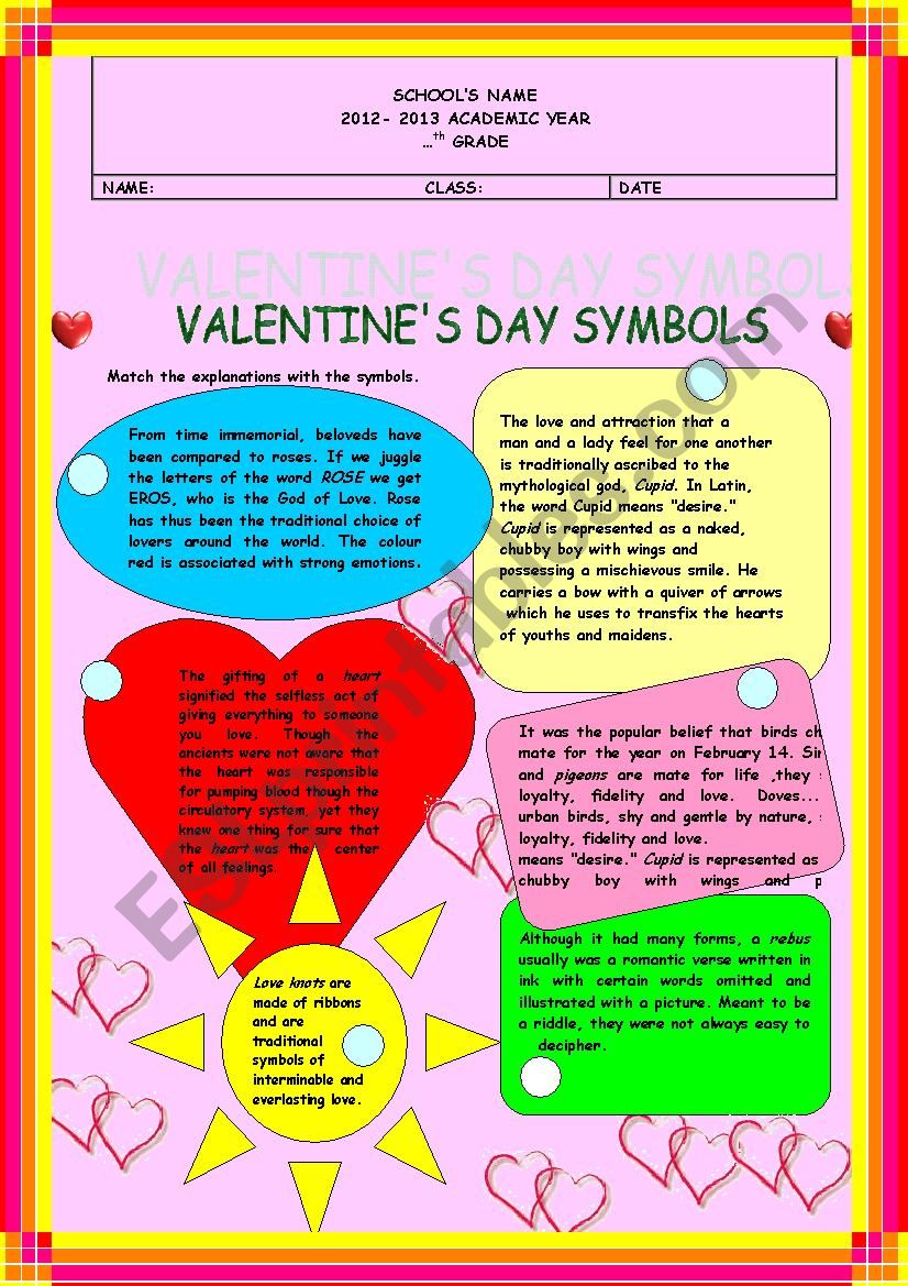 Happy Valentine´s Day :) with key - ESL worksheet by ss73