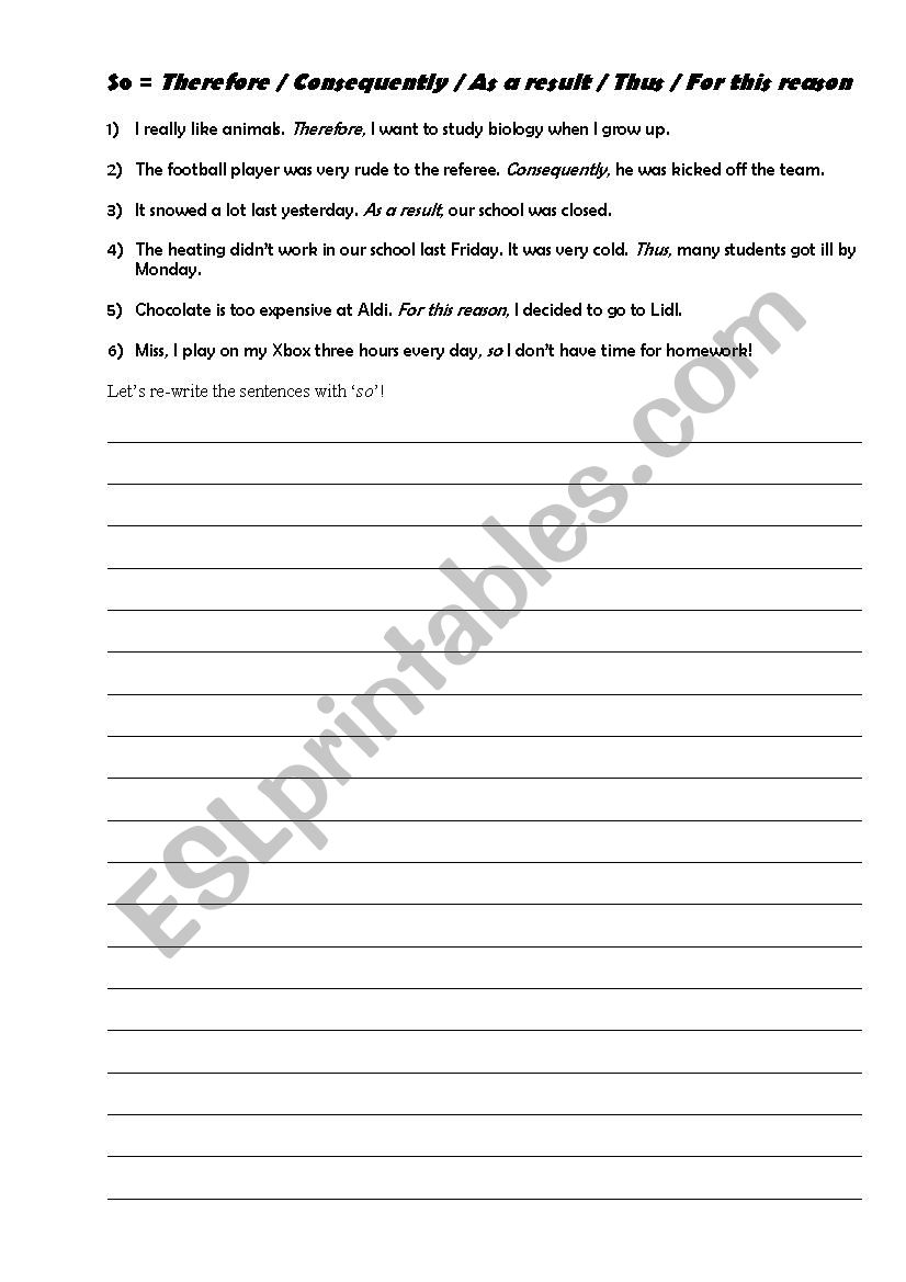 Synonyms for ´SO´ - ESL worksheet by kikiva