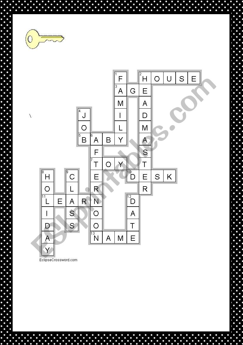 Comparatives Crossword Esl Worksheet By Macomabi