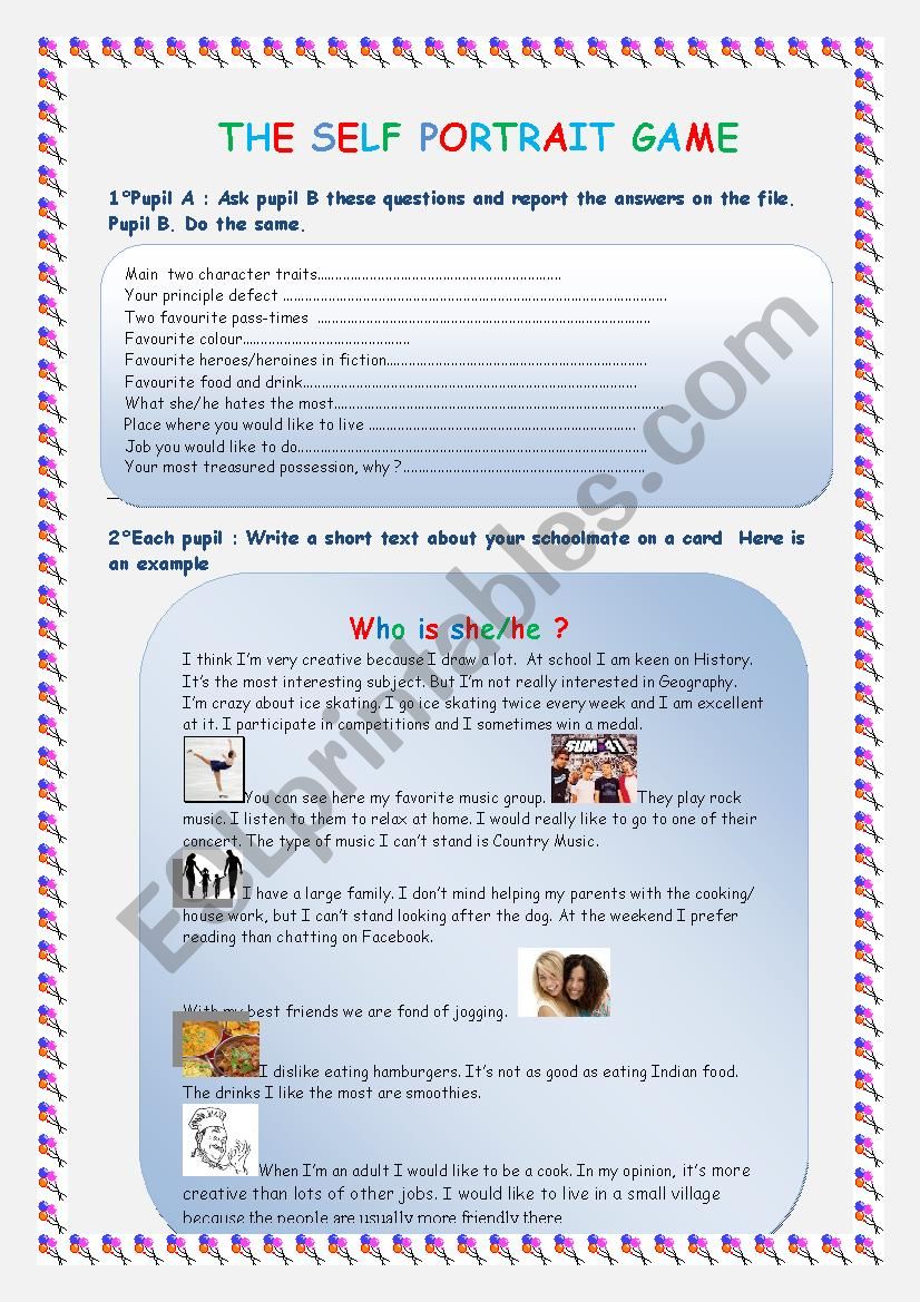 The " who´s been portrayed " game. - ESL worksheet by MChappell