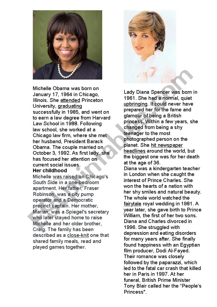 Famous People S Biographies Esl Worksheet By Kasarherou