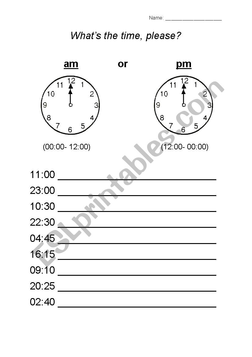 Time Worksheets Preschool Time Worksheets