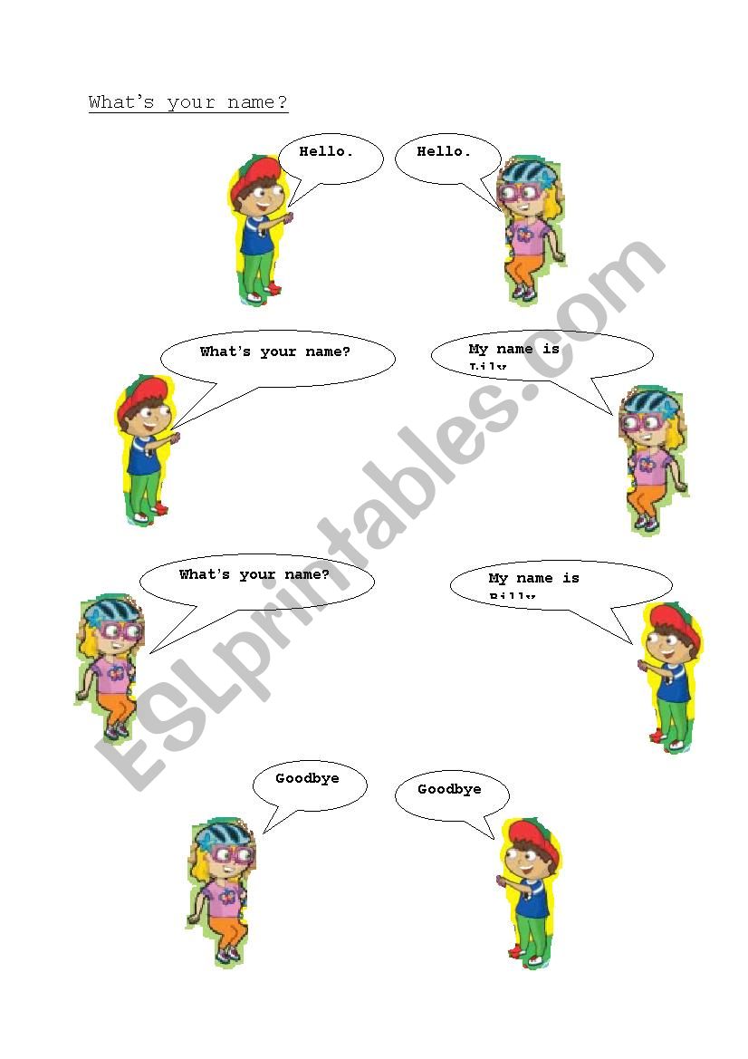 what´s your name? - ESL worksheet by memir