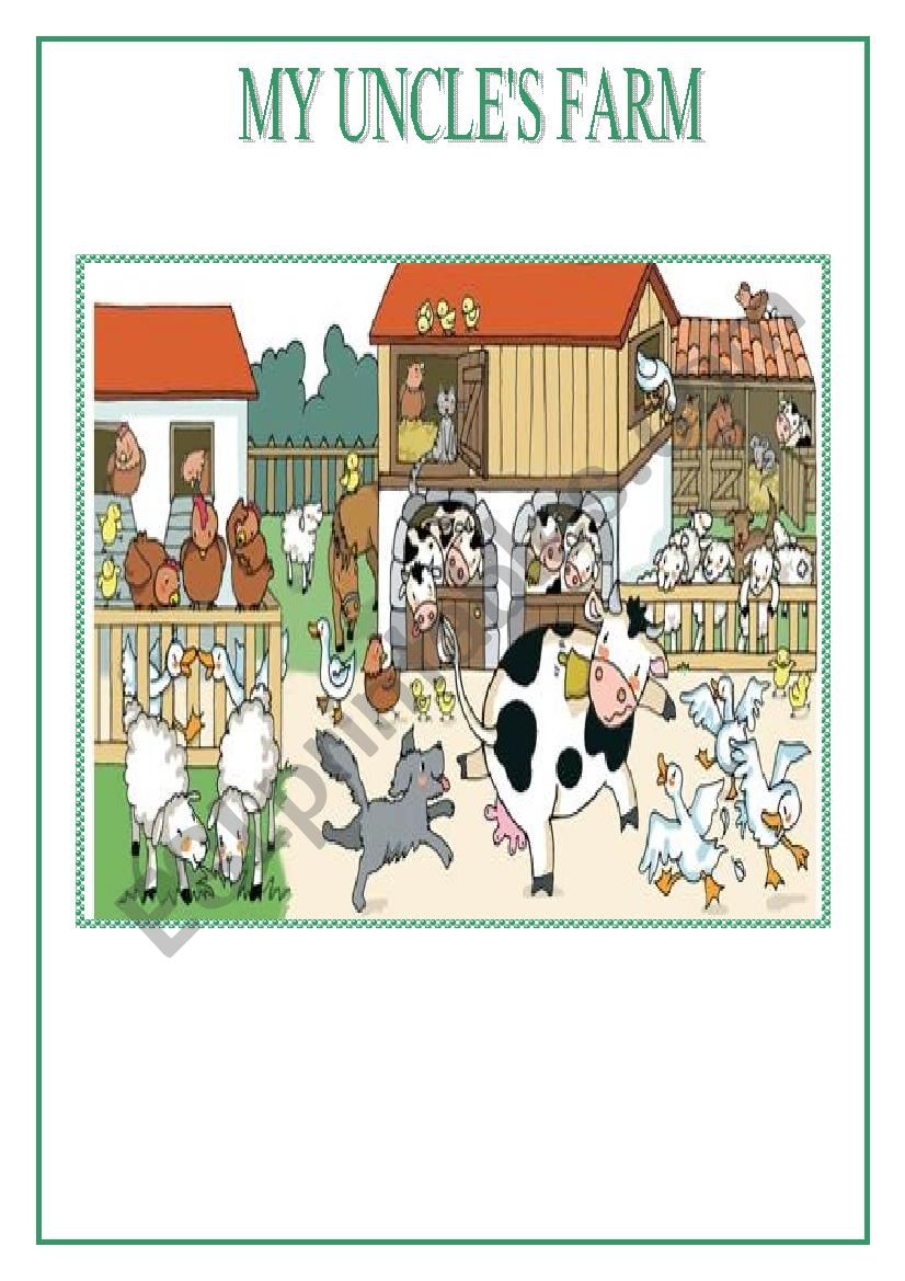 Uncle´s farm - ESL worksheet by dasha1088