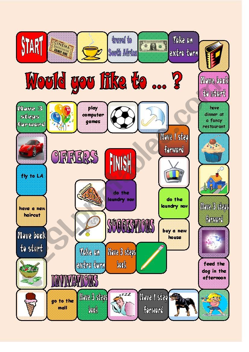 Would You Like ESL Worksheet By Agostine 