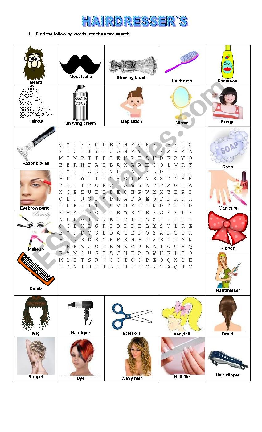 At the Hairdresser´s - ESL worksheet by dianac4