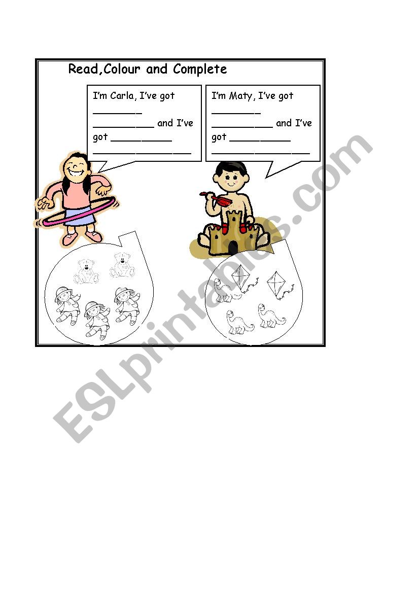 I´ve got+TOYS - ESL worksheet by paulaallende
