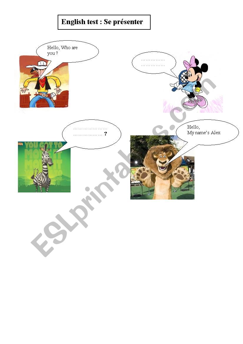 what´s your name - ESL worksheet by Valie13