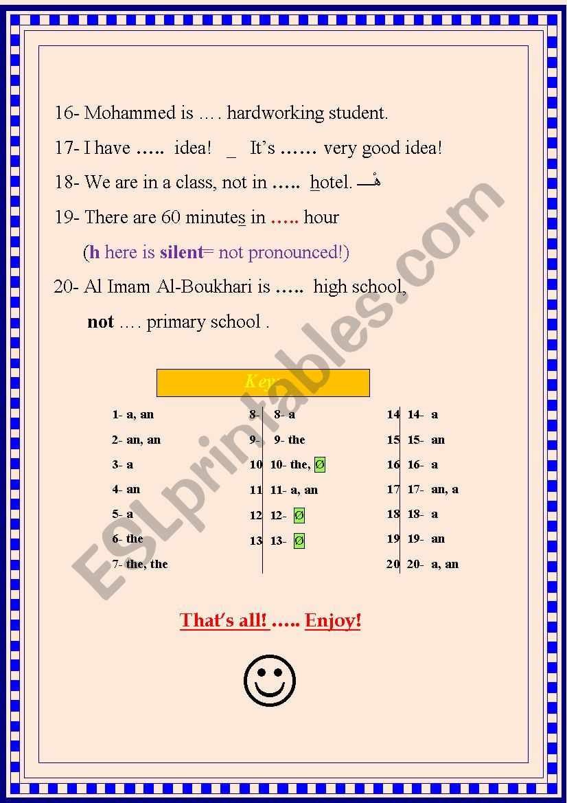 Gap Filling Exercises For Class 11 Exercise Poster
