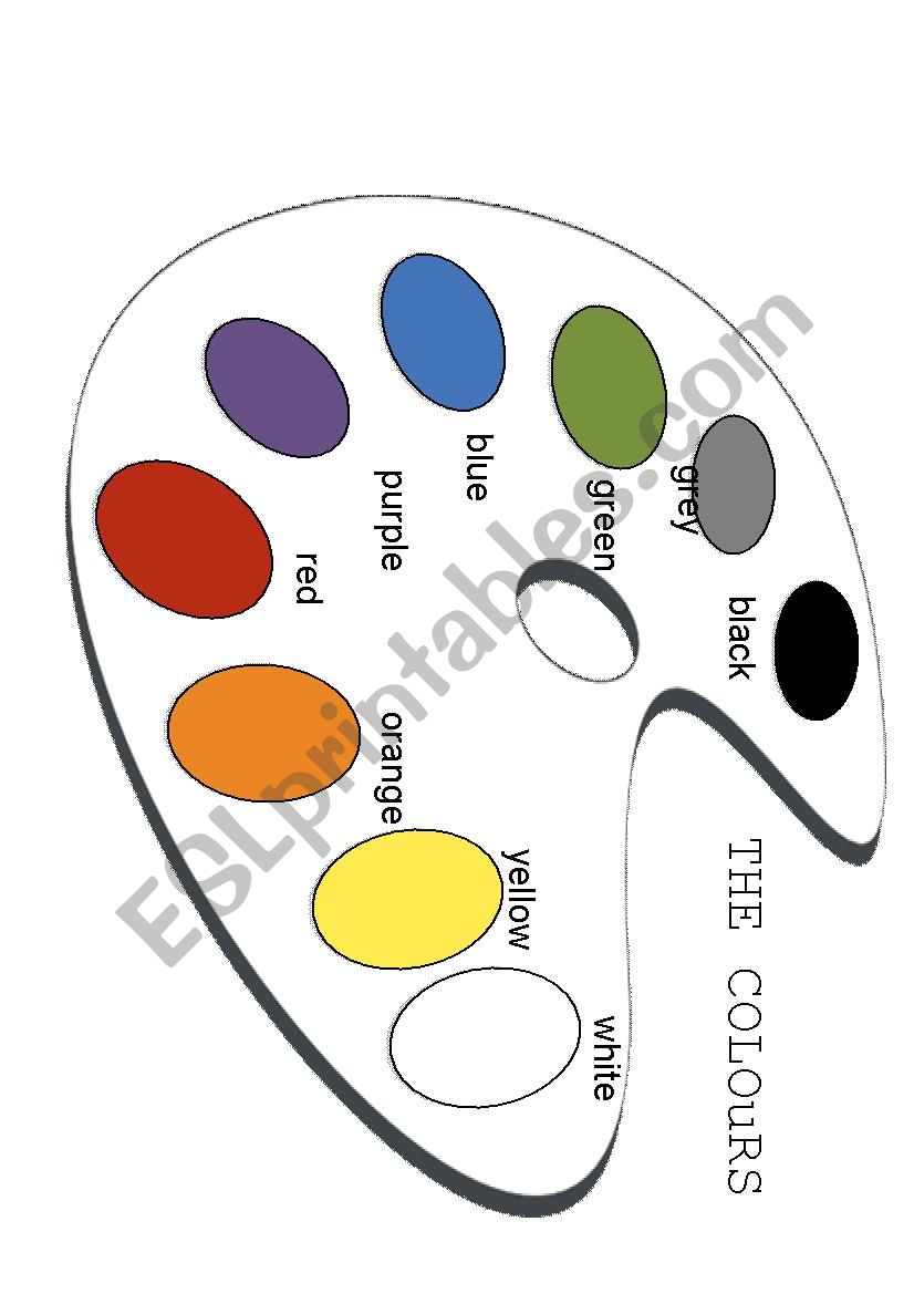 The Colours´ Palette - ESL worksheet by zdamja