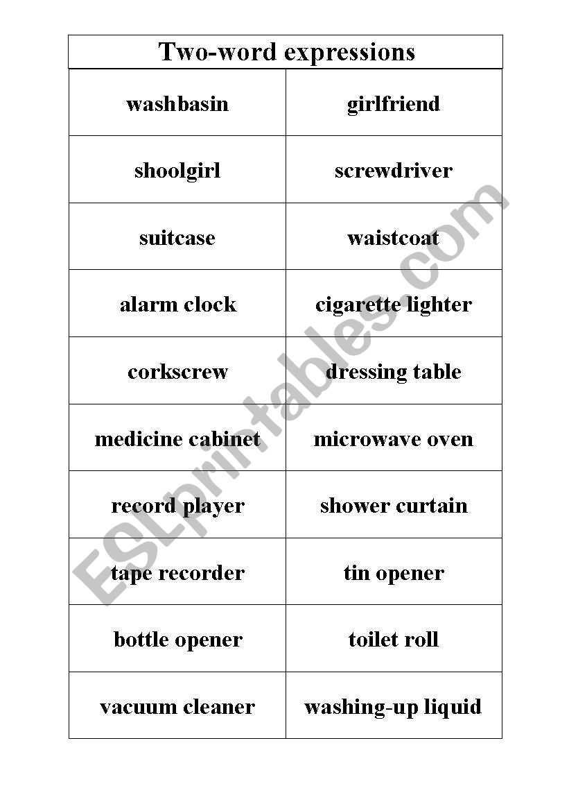 Word Expressions
