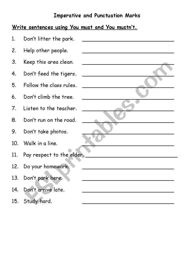 Must Mustn´t - ESL worksheet by Masterthao829