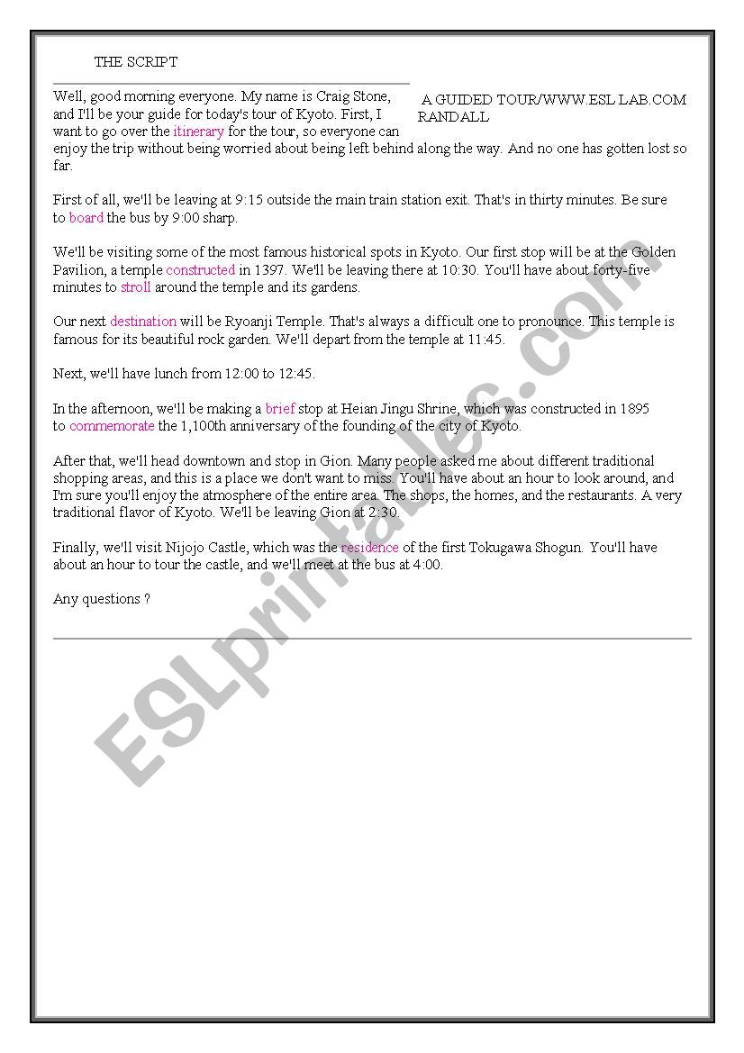 MID TERM TEST N°1 (4th year arts ) - ESL worksheet by om NOUR