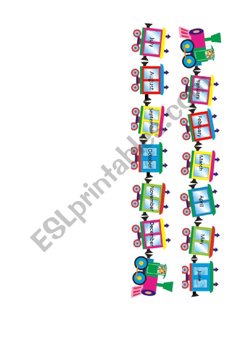The ´year´ train - ESL worksheet by Romashka1410