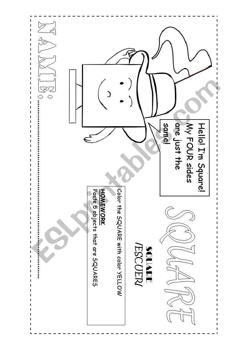 I´m the SQUARE - ESL worksheet by vh_martz