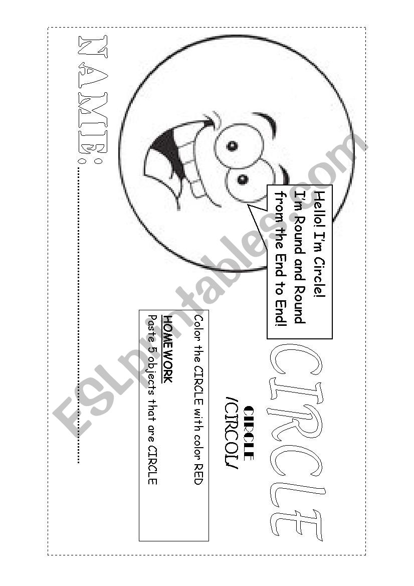 I´m the CIRCLE - ESL worksheet by vh_martz