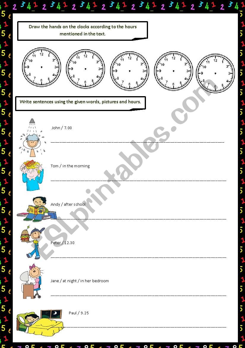 Jack´s daily routine - 2 - ESL worksheet by Mariana0712