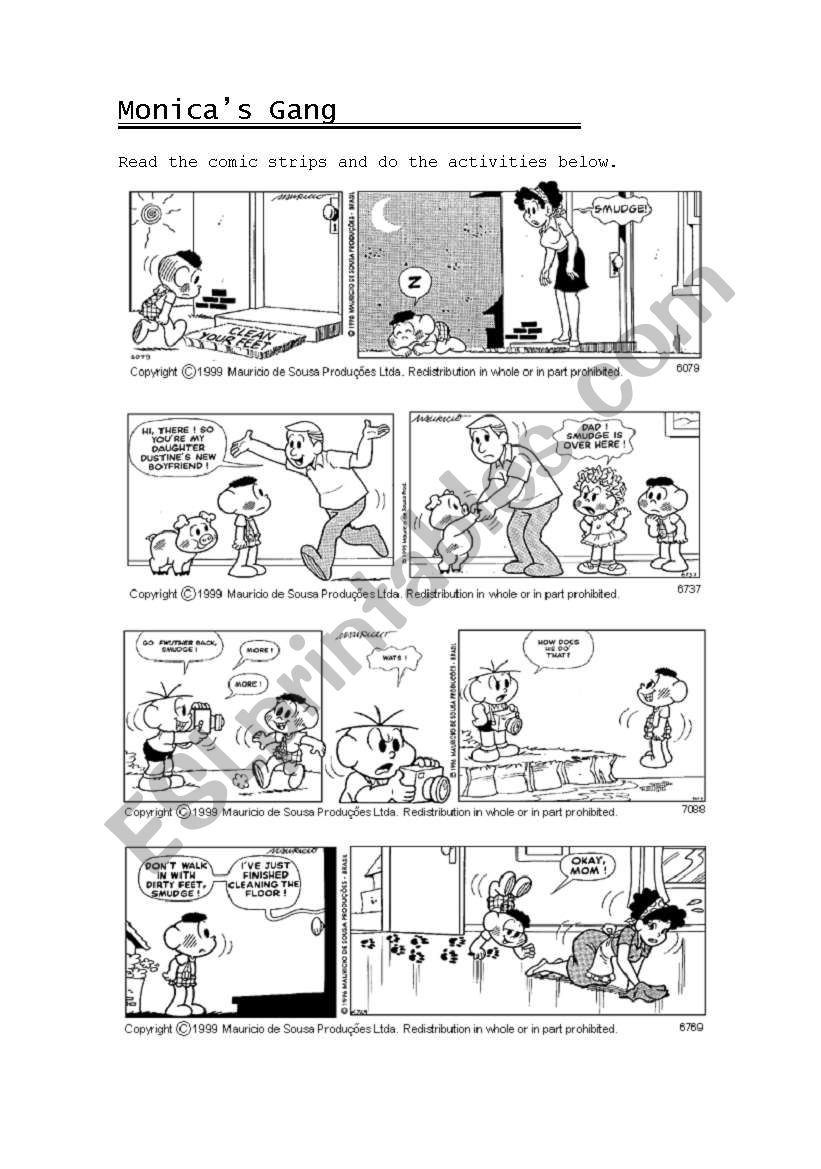 Monicas´s Gang - ESL worksheet by ferfla