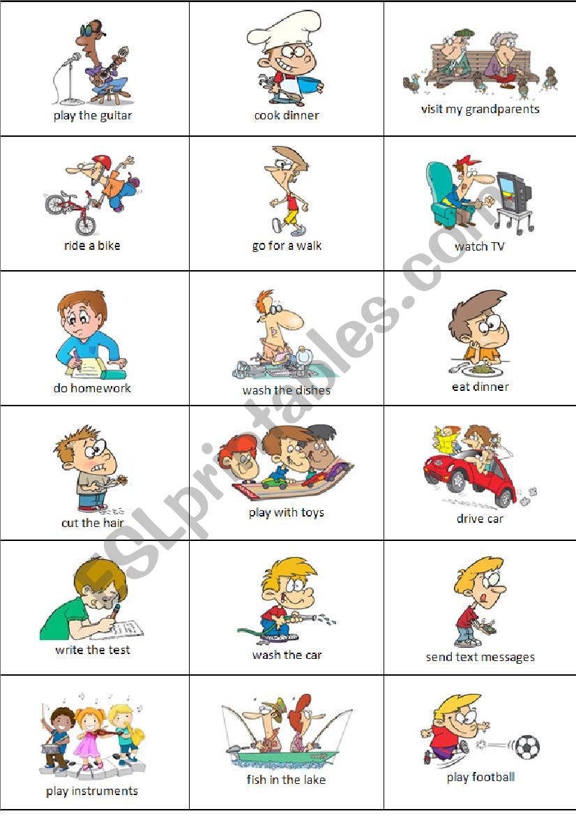 PRESENT CONTINUOUS – SPEAKING EXERCISES – PART 1 / 2 - ESL worksheet by ...
