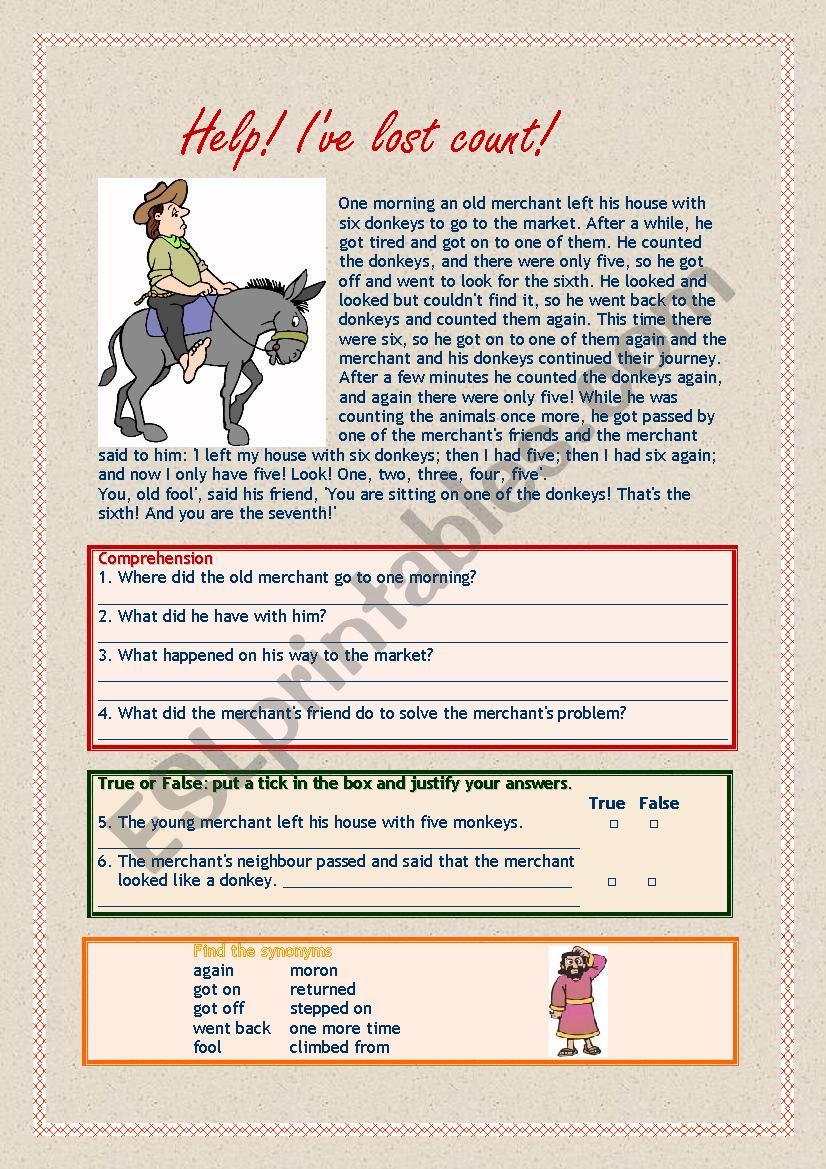 I´ve lost count. - ESL worksheet by a.antonides