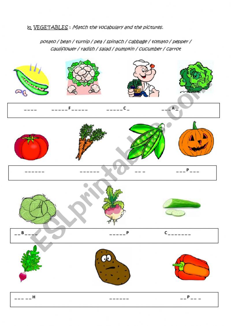 Food Alphabet Part 1 Esl Worksheet By Laparisi