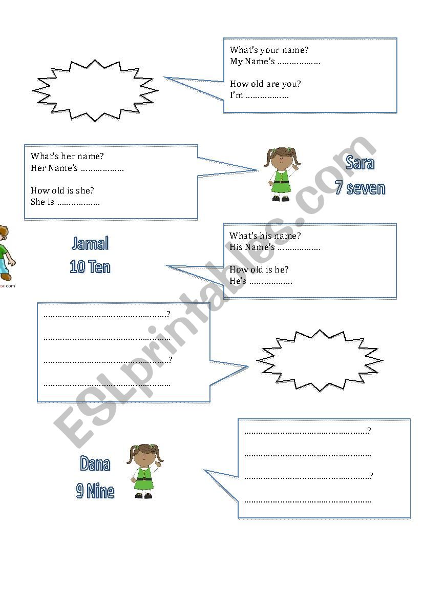 what´s your name - ESL worksheet by smishkhas