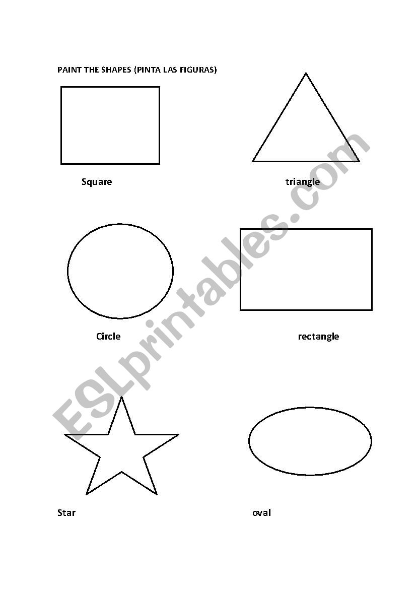 Free Shape Worksheets Kindergarten Shapes Esl Worksheet By Juica308