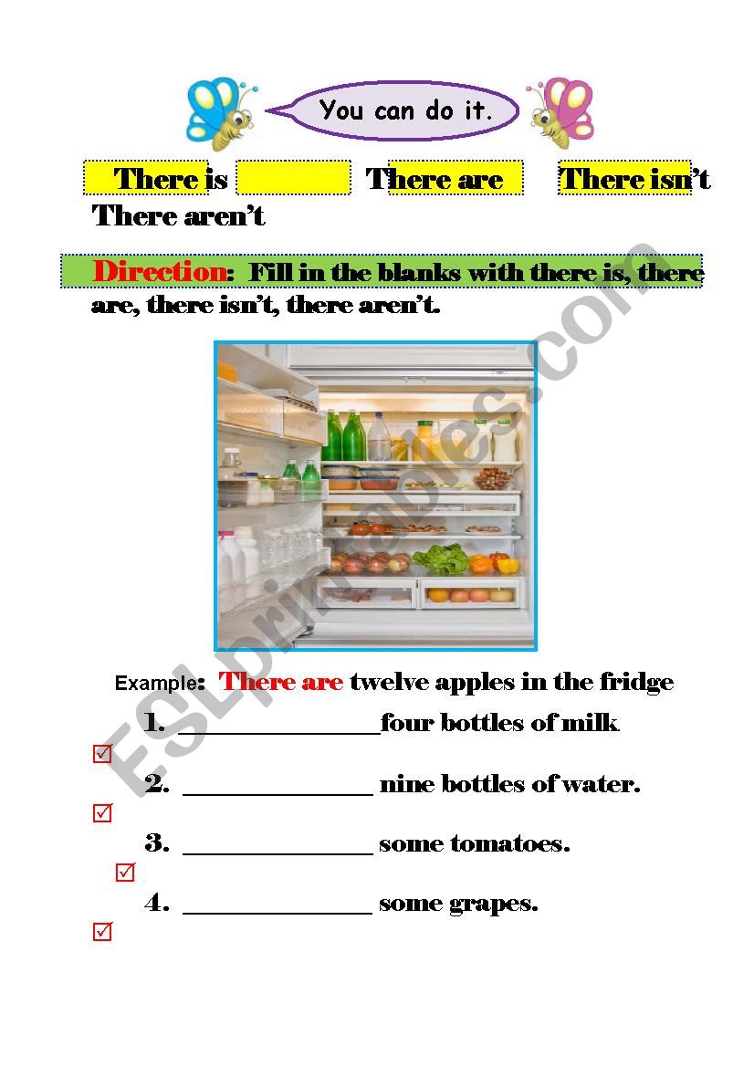 There is There are There isn´t There aren´t - ESL worksheet by nongpu There is There are There isn´t There aren´t - ESL worksheet by nongpu