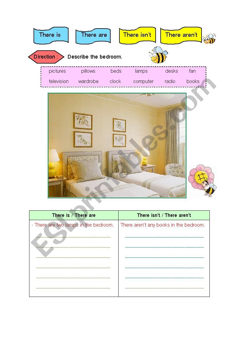 There is There are There isn´t There aren´t - ESL worksheet by nongpu
