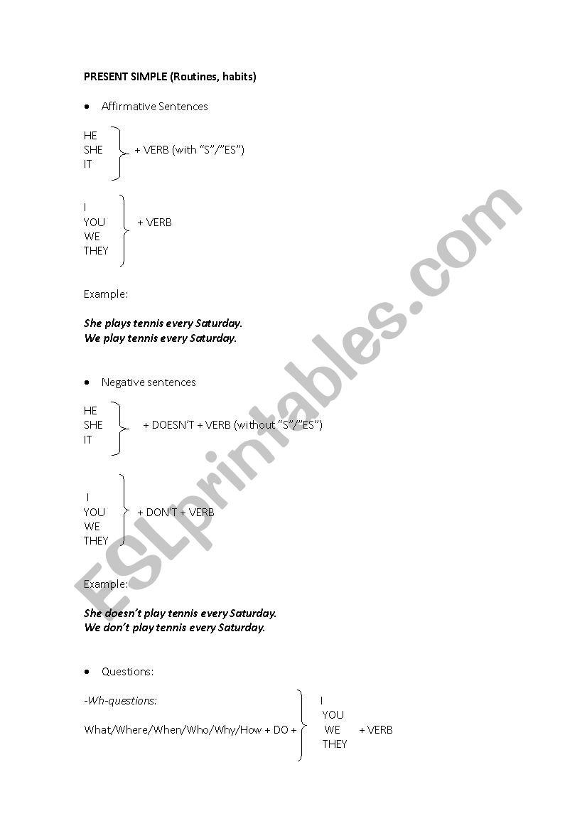 Structures - ESL worksheet by liliana_8481